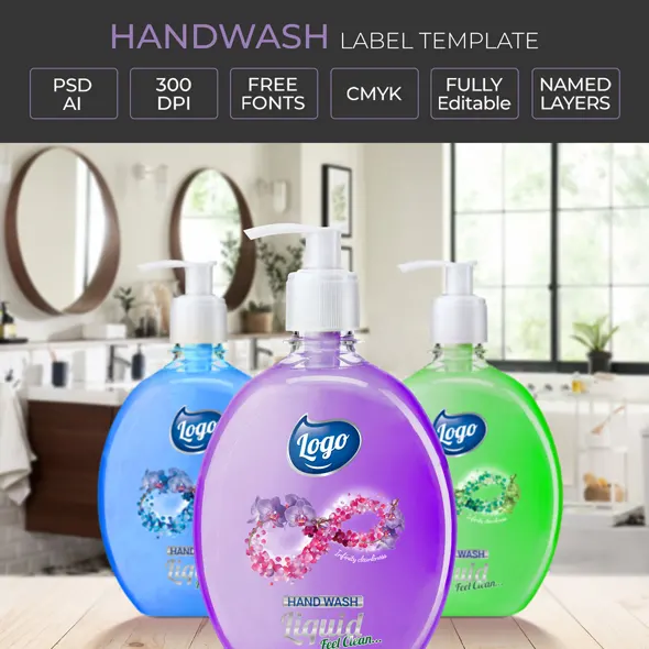 Hand Wash Label Template Packgallery Hand Wash Label Template Packgallery